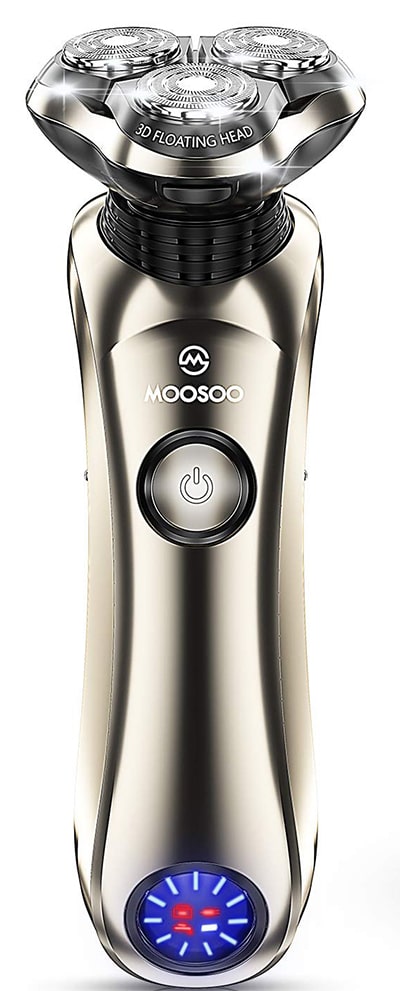 MOOSOO Electric Razor with Sterilization Clean Charge Station Shaver ...